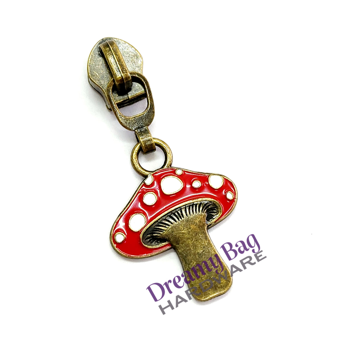 #5 Zipper Pull Mushroom – Dreamy Bag Hardware Pty Ltd