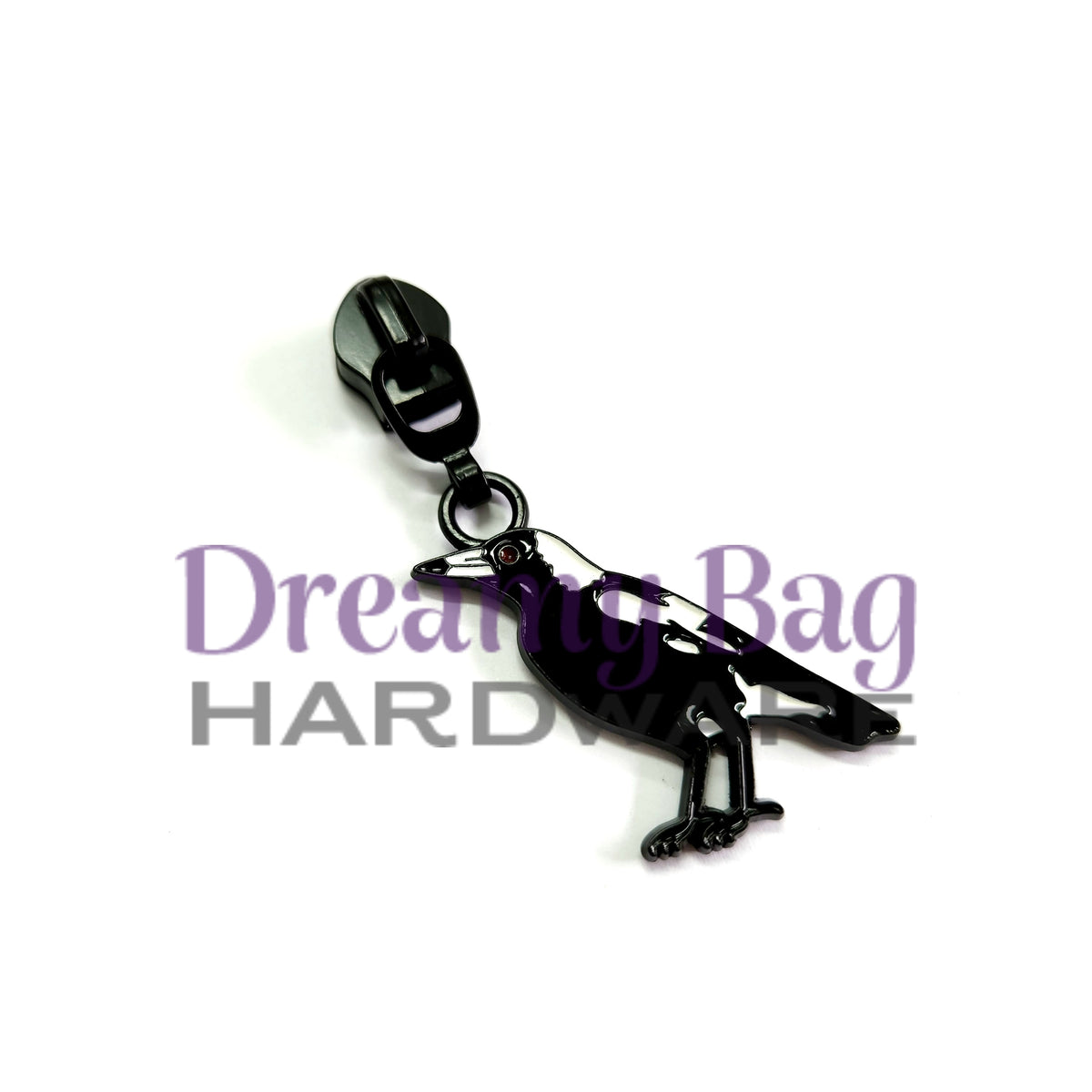 #5 Zipper Pull Magpie Bird – Dreamy Bag Hardware Pty Ltd