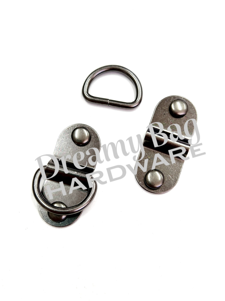 20mm ( 3/4") D Ring Strap Plates – Dreamy Bag Hardware Pty Ltd