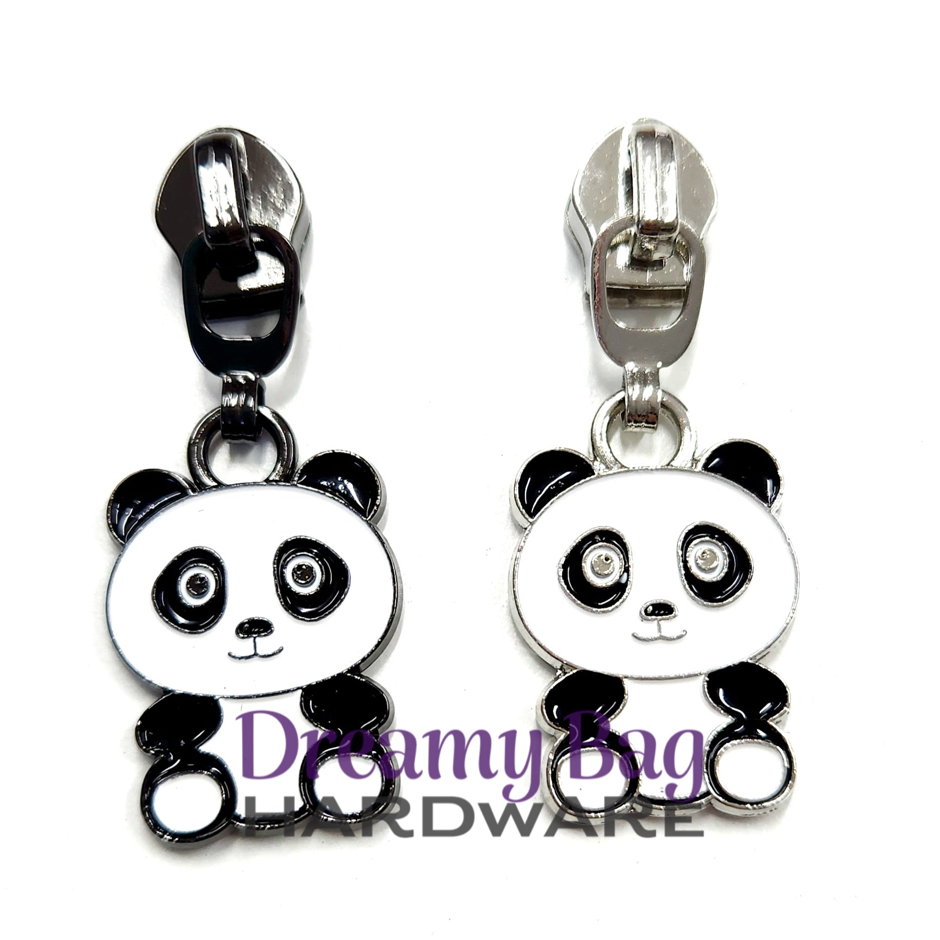 #5 Zipper Pull Panda Bear – Dreamy Bag Hardware Pty Ltd