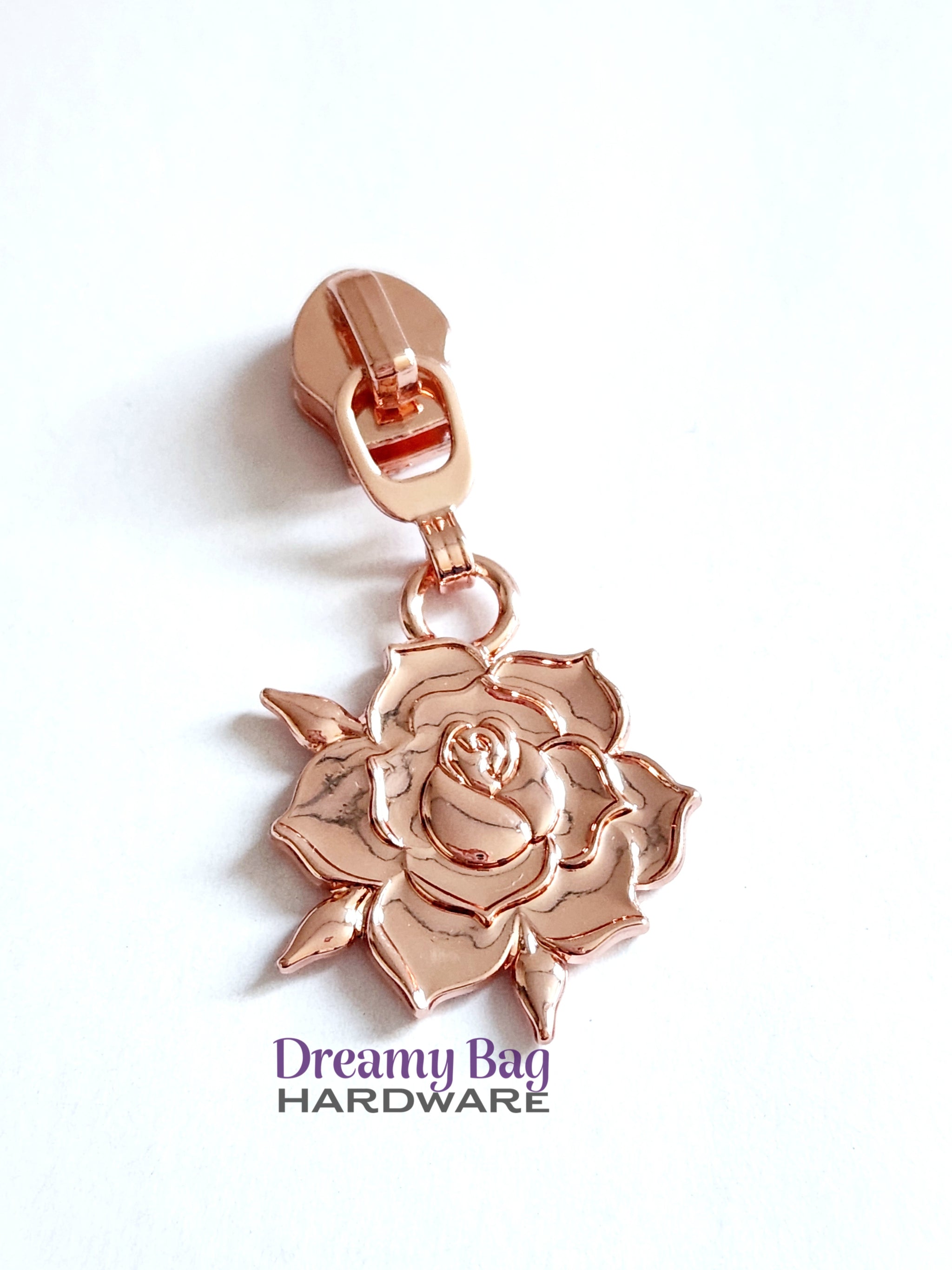 #5 Zipper Pull Single Large Rose Flower – Dreamy Bag Hardware Pty Ltd