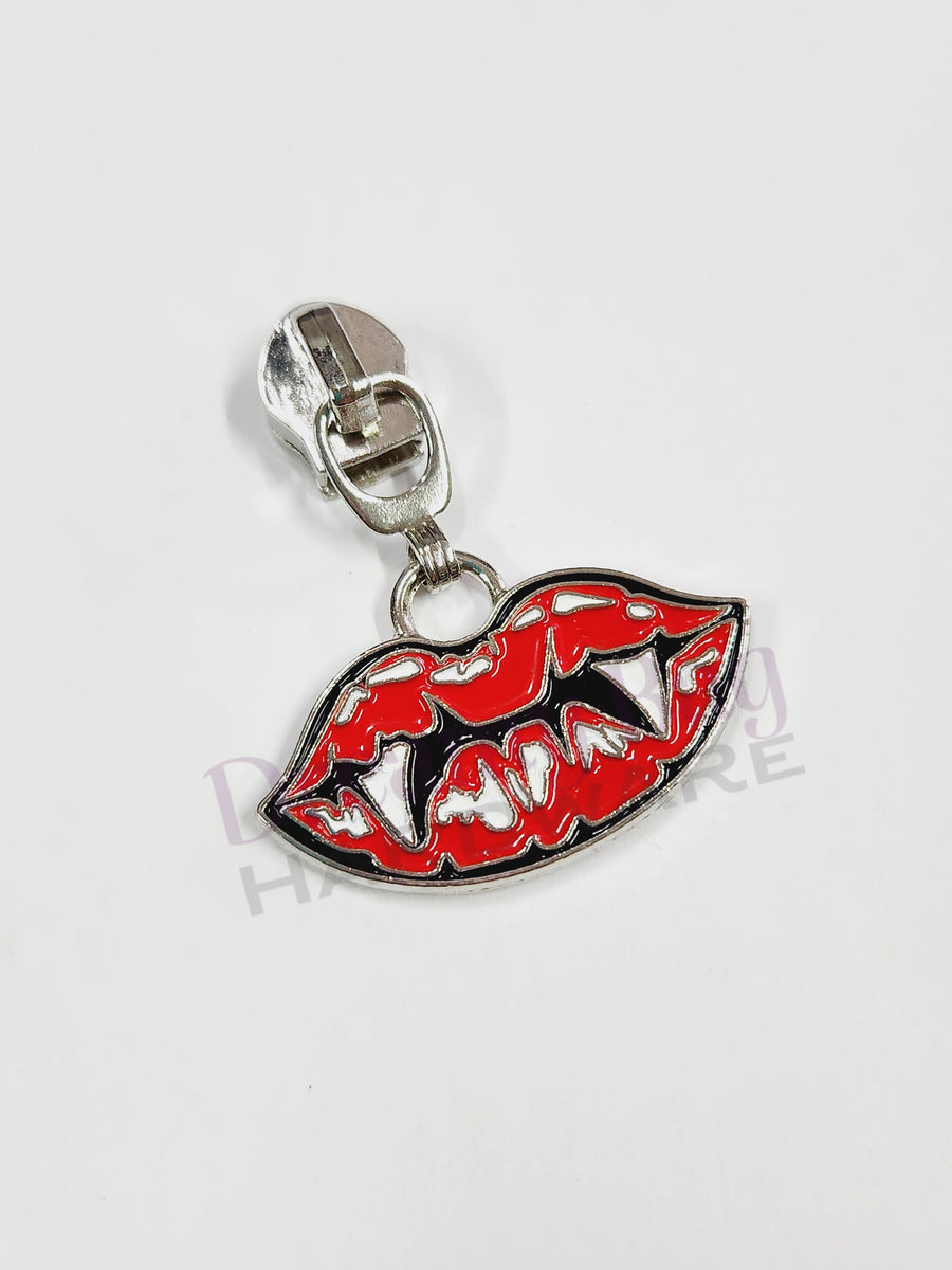 #5 Zipper Pull Vampire Lips – Dreamy Bag Hardware Pty Ltd