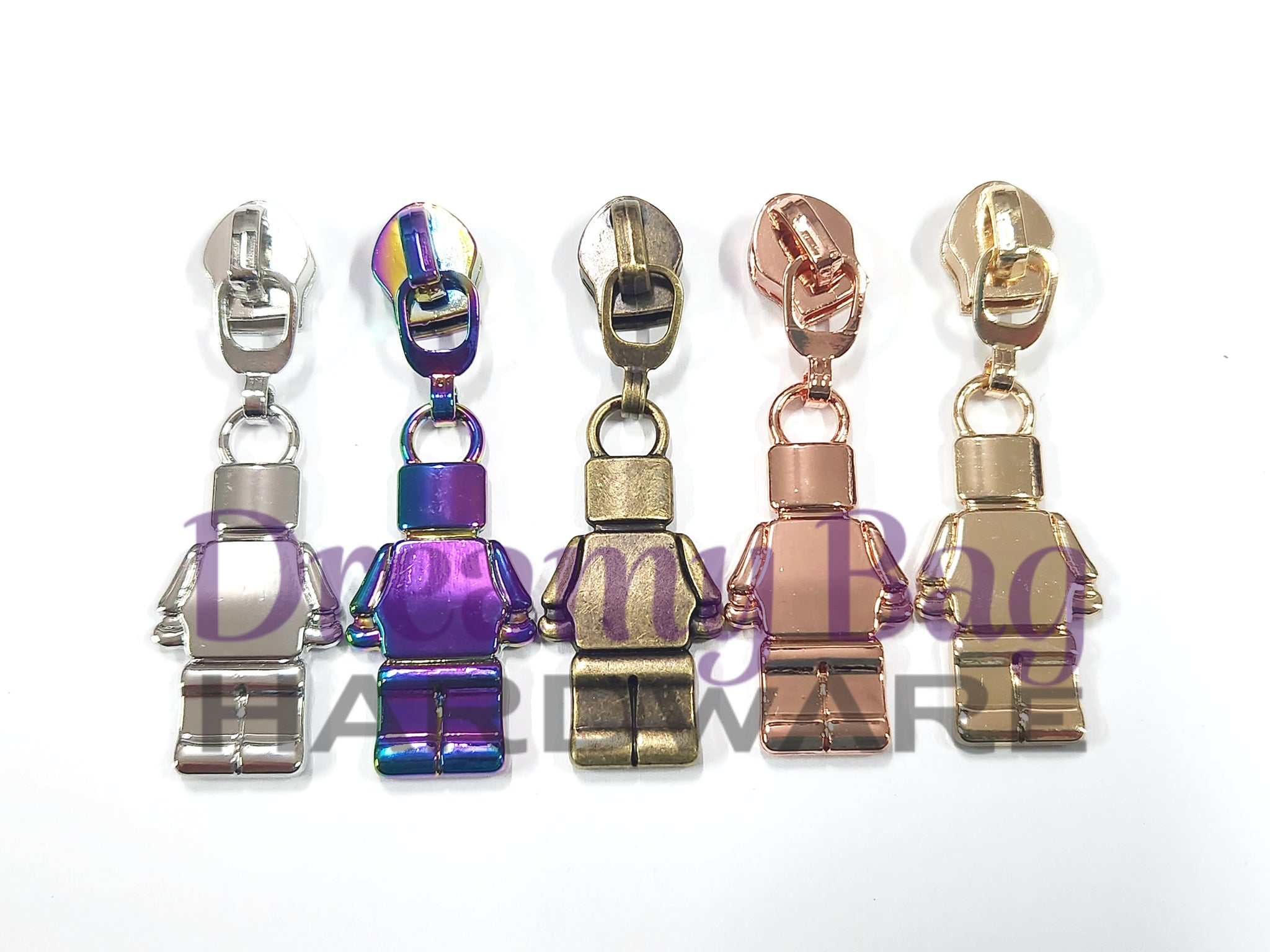 #5 Zipper Pull Block Man – Dreamy Bag Hardware Pty Ltd