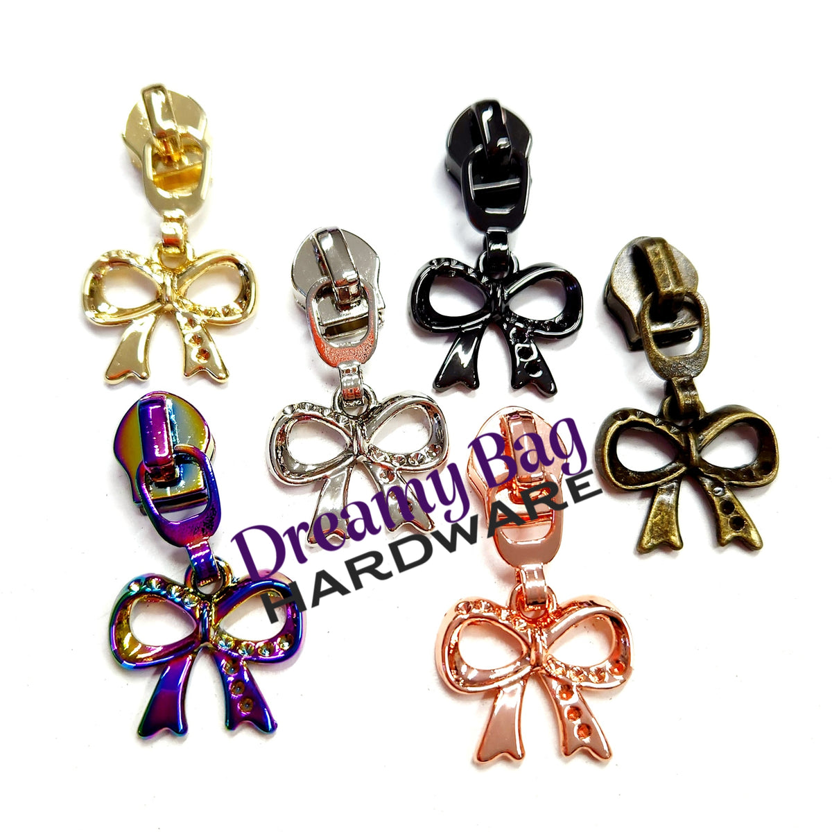 #5 Zipper Pull Bow – Dreamy Bag Hardware Pty Ltd