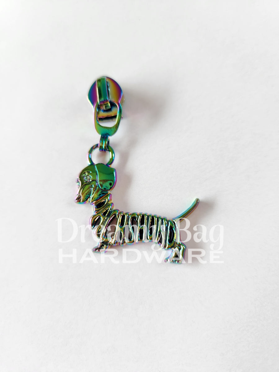 #5 Zipper Pull Dachshund Dog (Custom Designed) – Dreamy Bag Hardware ...