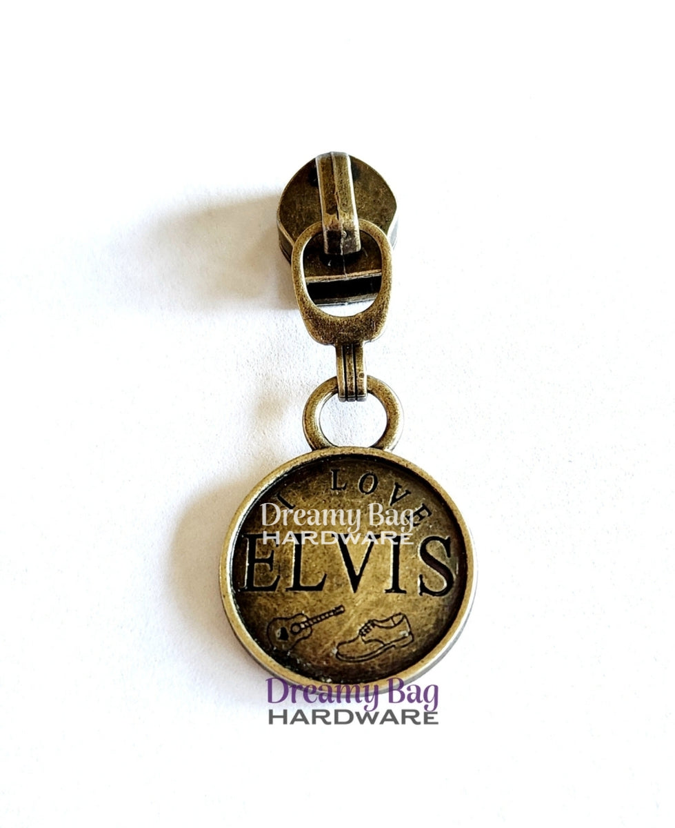 #5 Zipper Pull Elvis 🎸 – Dreamy Bag Hardware Pty Ltd