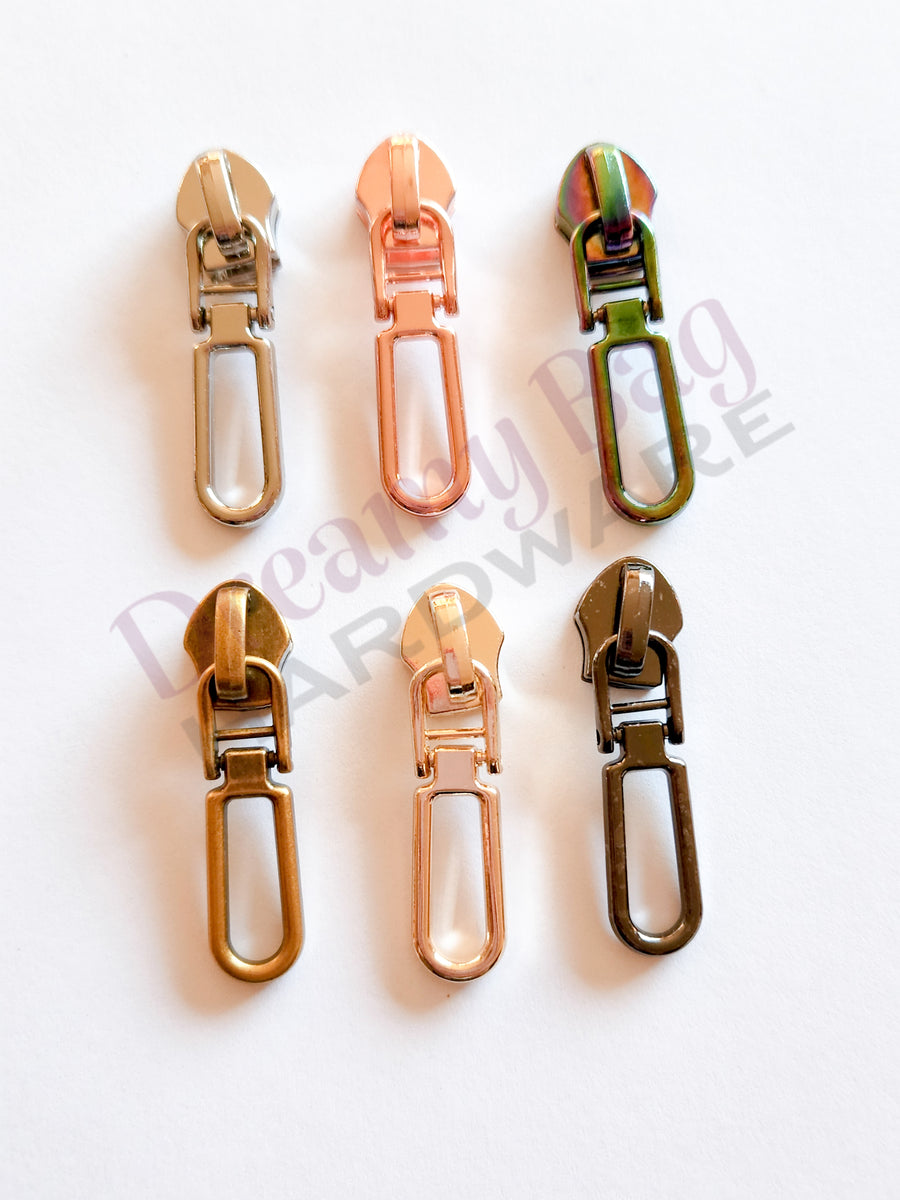 #5 Zipper Pull Oval Loop – Dreamy Bag Hardware Pty Ltd