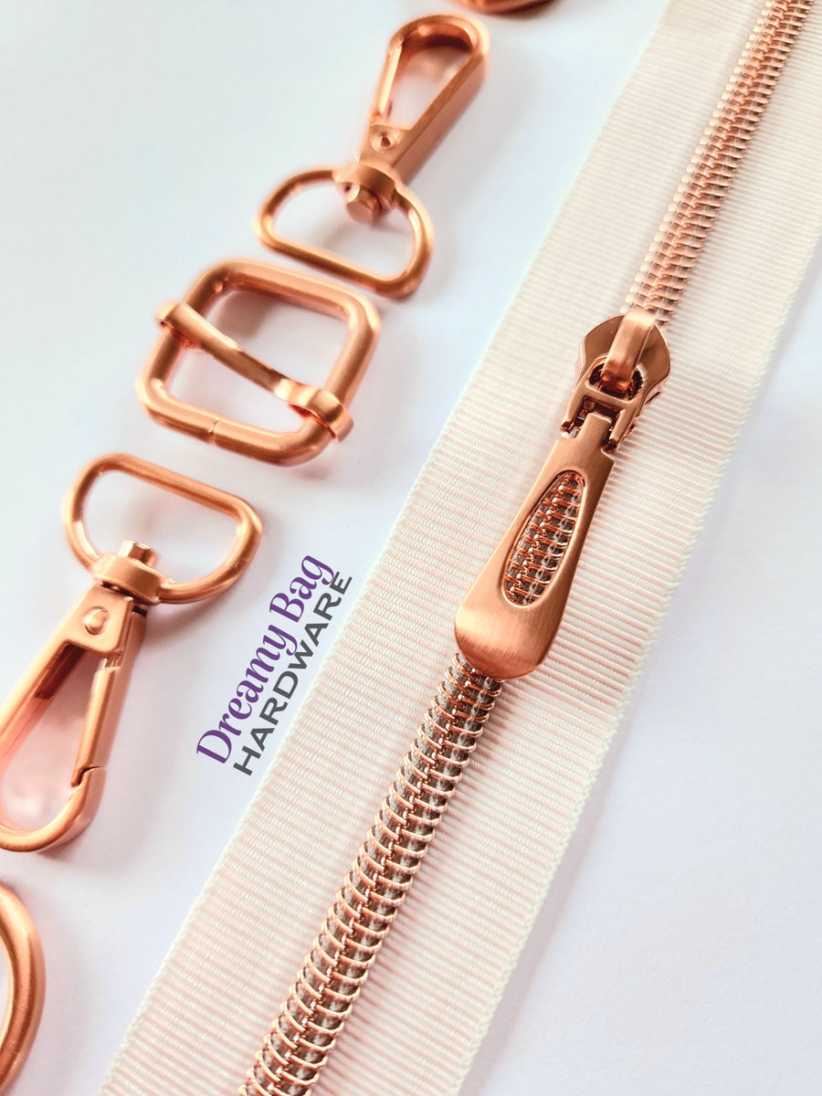 Brushed Rose Gold Hardware – Dreamy Bag Hardware Pty Ltd